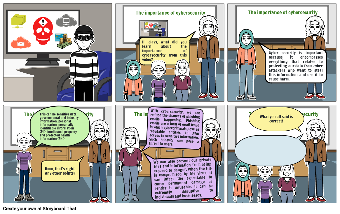 Cybersecurity Storyboard by f19fe39f