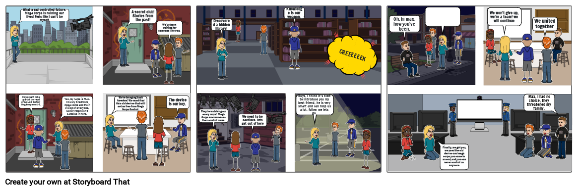 Graphic novel Storyboard por f2bfa78f