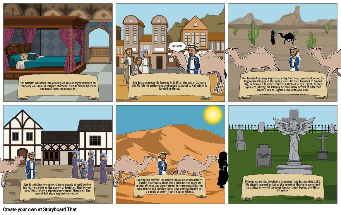 Ibn Battuta's Journey Storyboard por f3192725