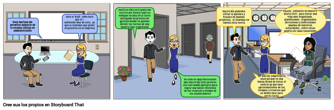 escuela cientifica de administracion Storyboard