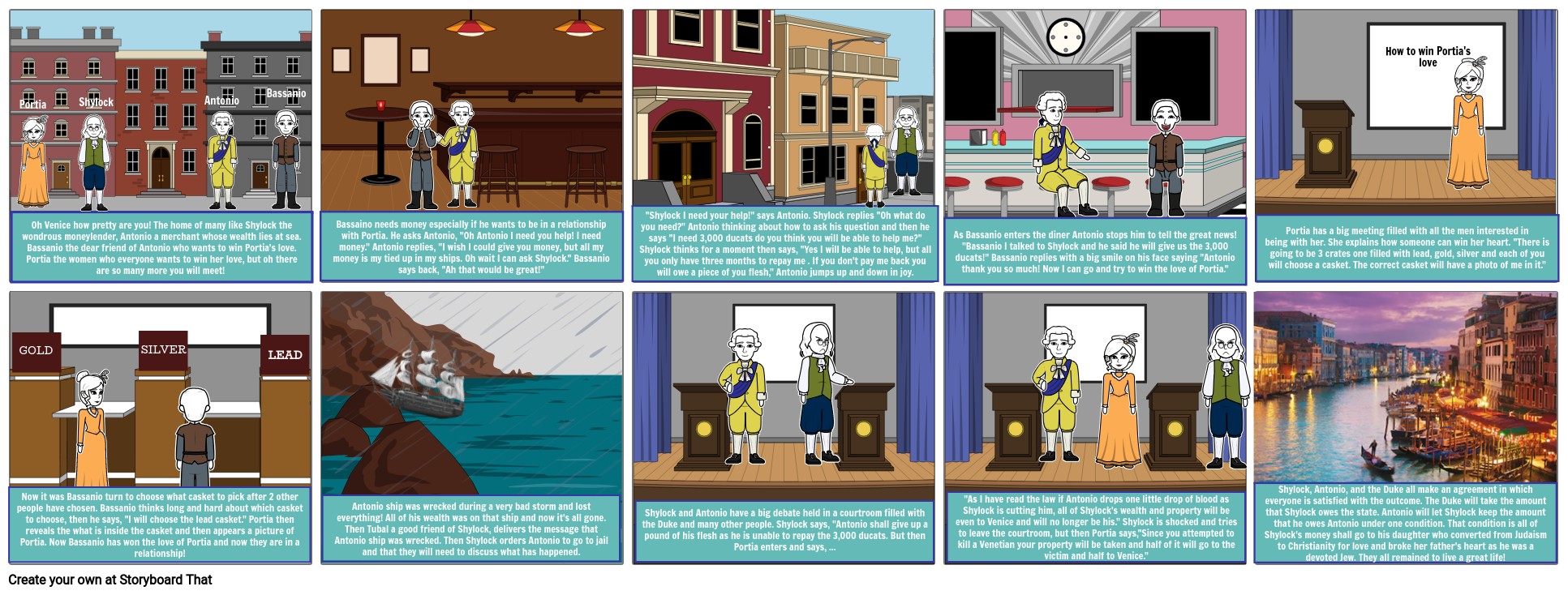 Merchant of Venice Storyboard por f4a3151b