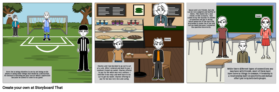 Friendship Project Storyboard par f4afc687