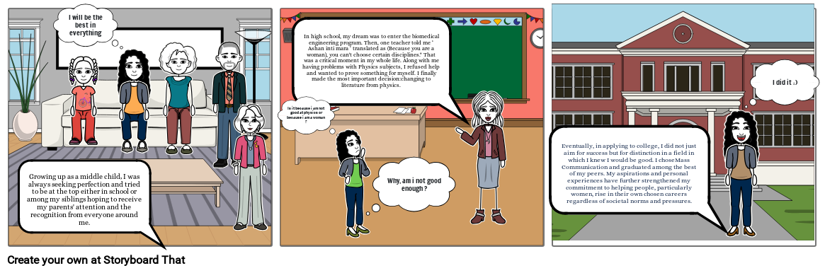 My college story Storyboard por f5bef5b979