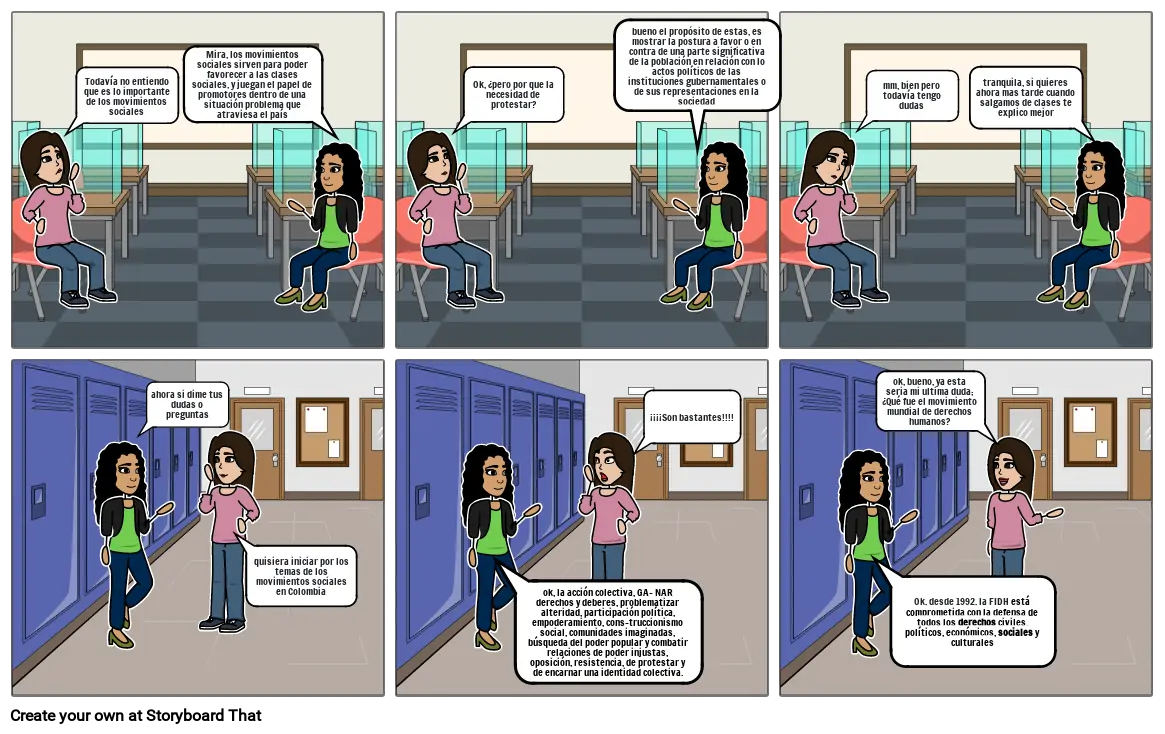 Movimientos Sociales Storyboard By F5cd78ac