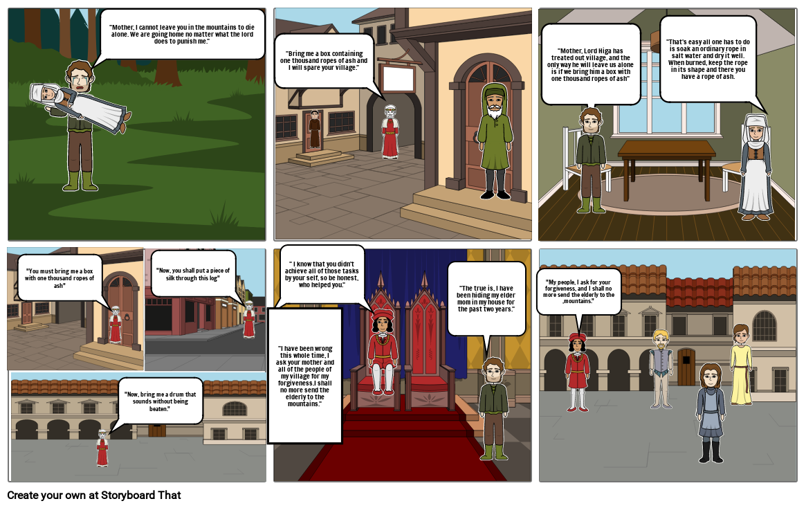 The Wise Old Women storyboard By David Boktor