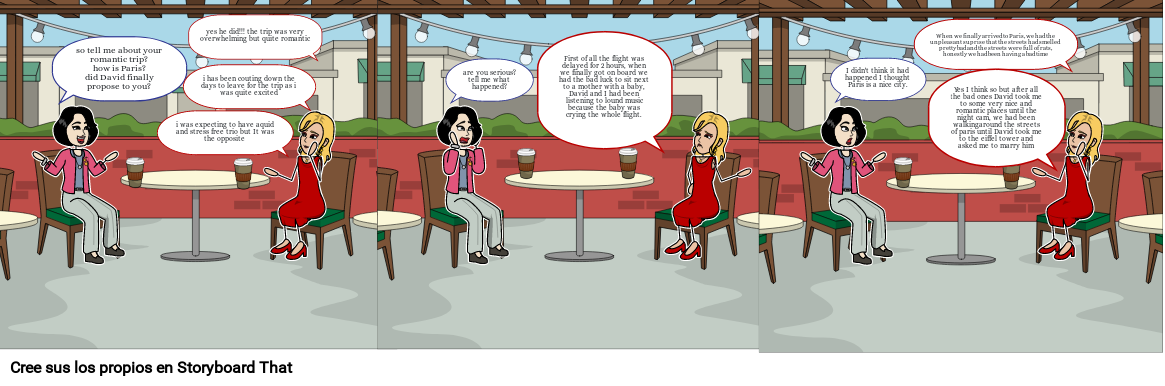 story past simple and perfect progresssive Storyboard