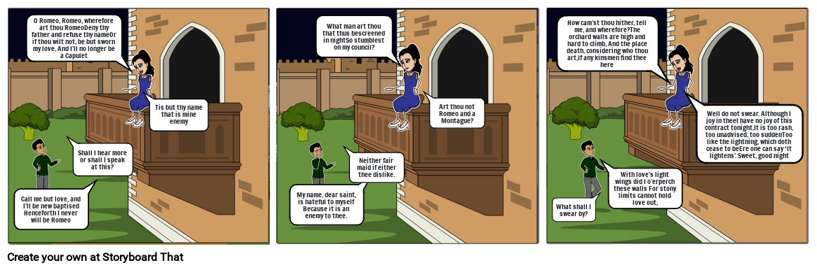 Romeo and Juliet Storyboard par f6d7d0f5