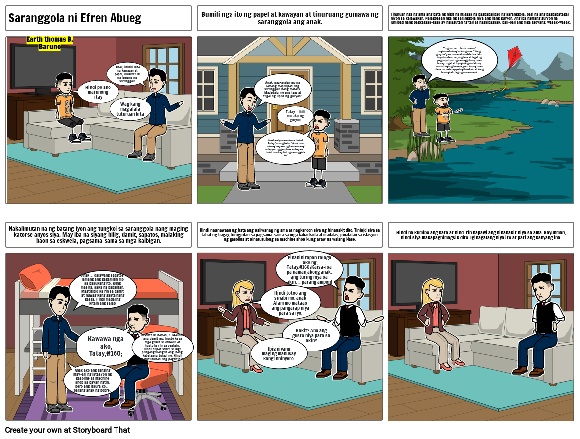 Ang saranggola Storyboard by f76f2d0b