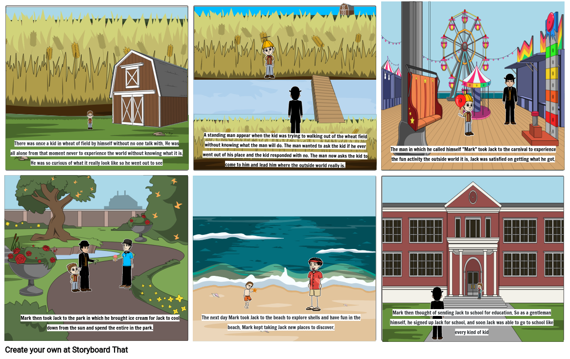 The man and the kid Storyboard por f7cf8385