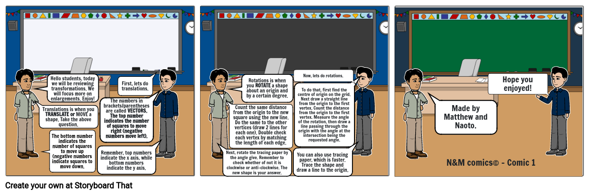 Math comic transformations Storyboard par f8111dd9