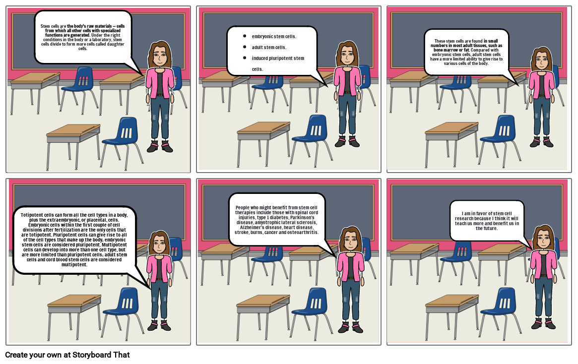 Stem Cell Story Board Storyboard by f859c395
