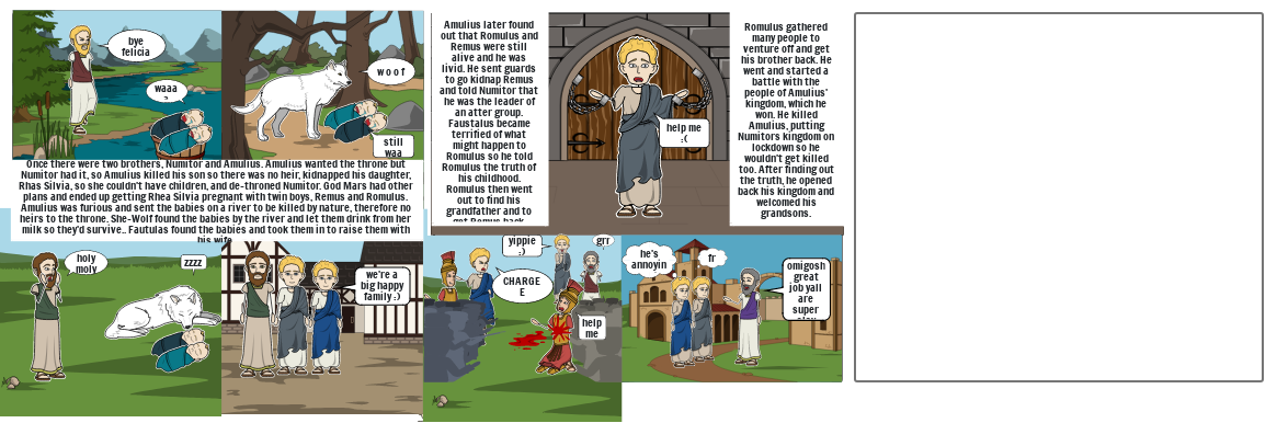 romulus and remus Storyboard by f884a558