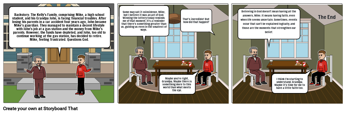 Conversation: Faith Storyboard por f8cd34fd