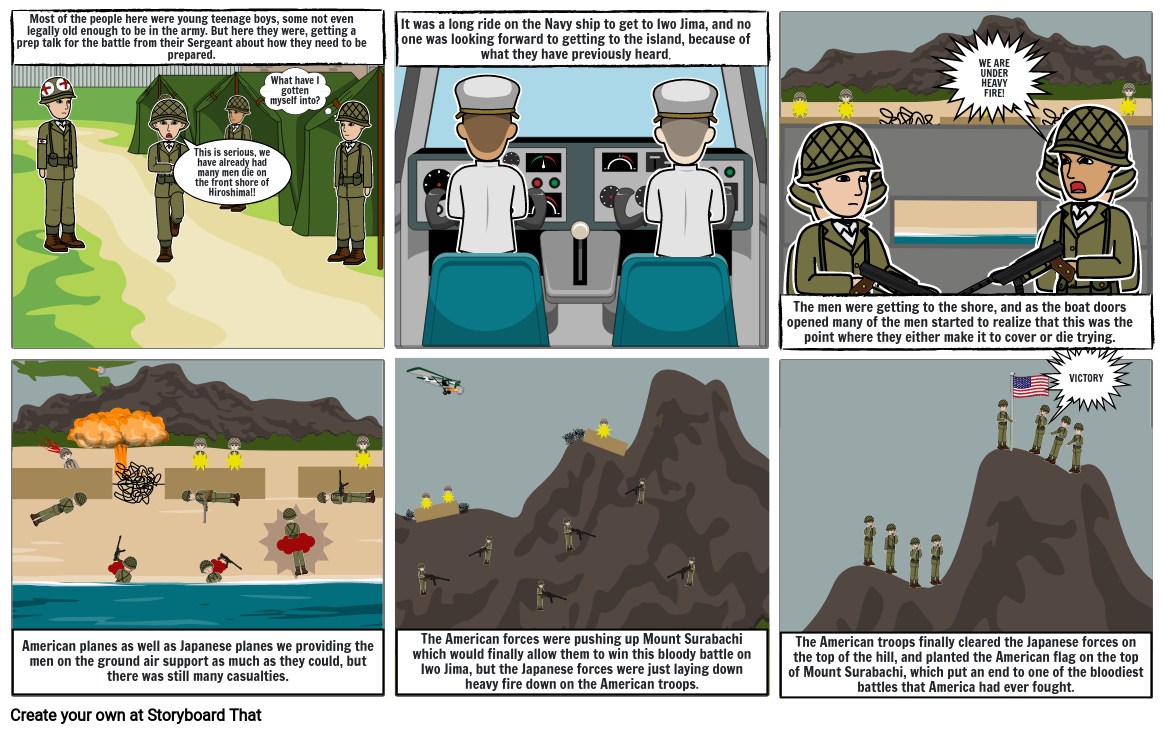 WWII Hiroshima Storyboard por f9858dc6