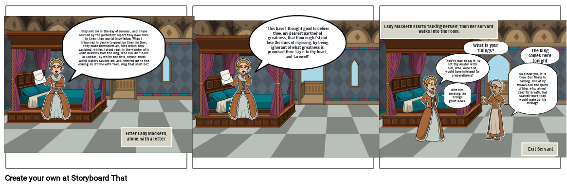 MacBeth scene Storyboard by f994b758