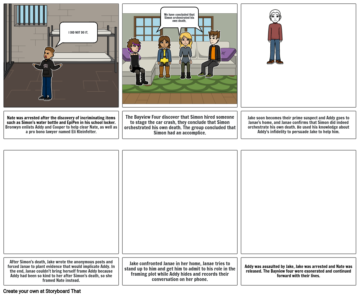 One of Us Is Lying Storyboard af f9bacec1