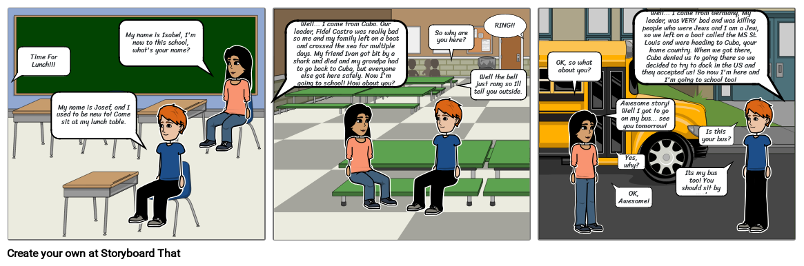 Refugee Comic Strip Project Storyboard by f9f1a6c0