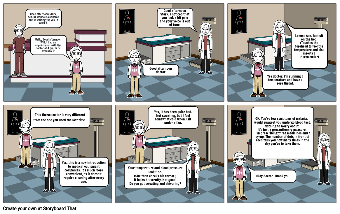 Doctor-Patient Storyboard por fa8a7419