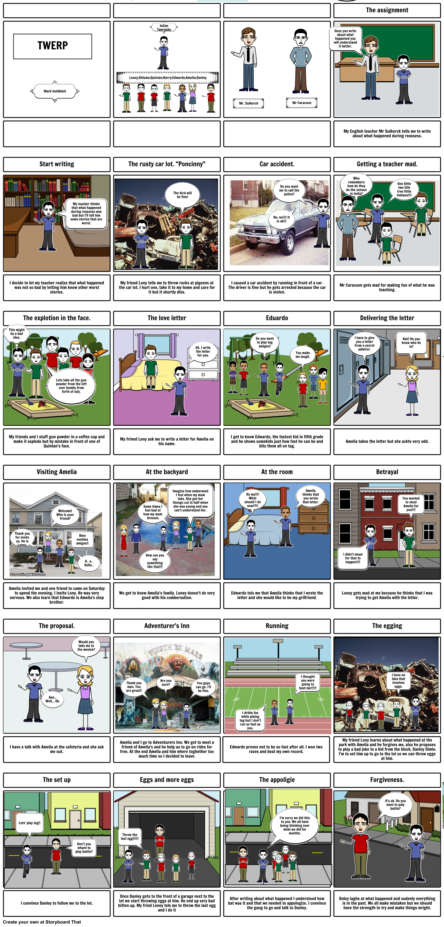 Twerp Storyboard por fabriziomenezes