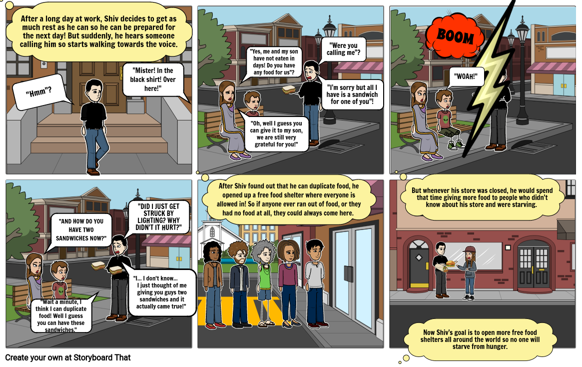 No Hunger Comic Storyboard by fajsdnfjdgbjf