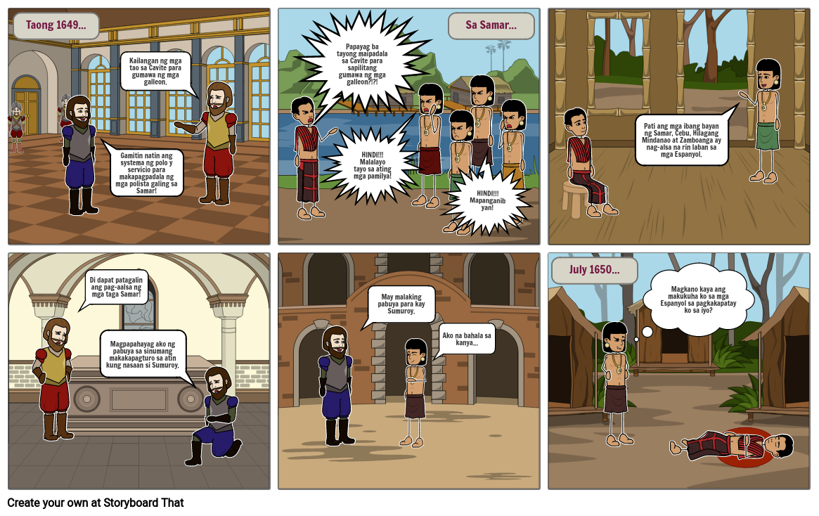 Ang Rebelyon ni Sumuroy Storyboard par fannyjuan