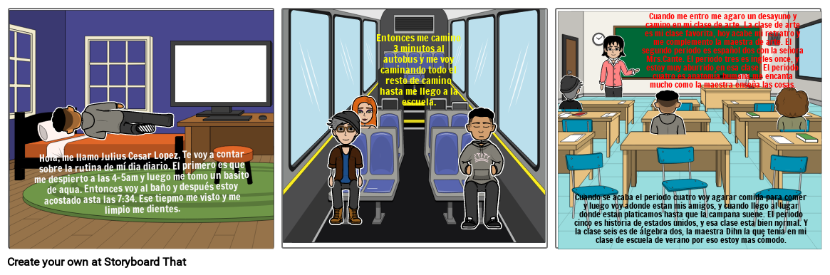 Rutina Diaria Storyboard by fb4b4735