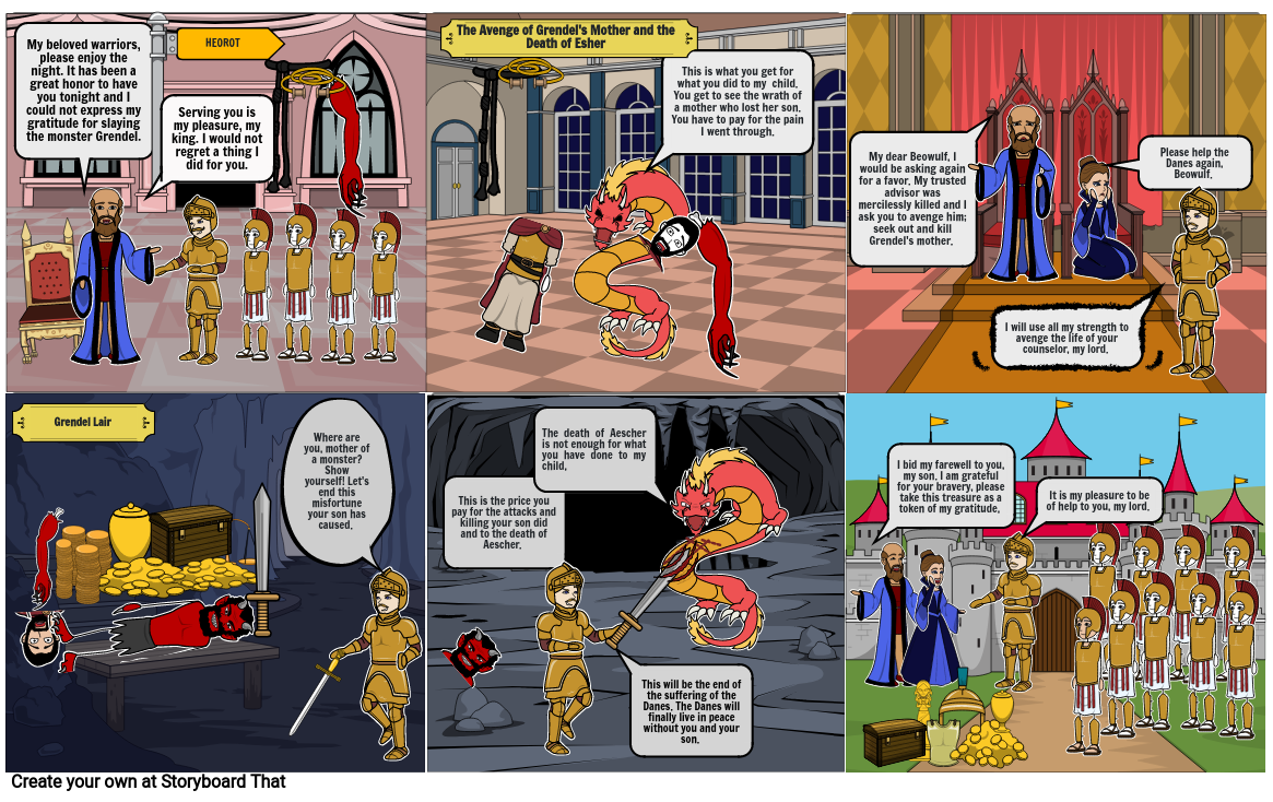 Grendel's Mother Storyboard by fba5a1a6