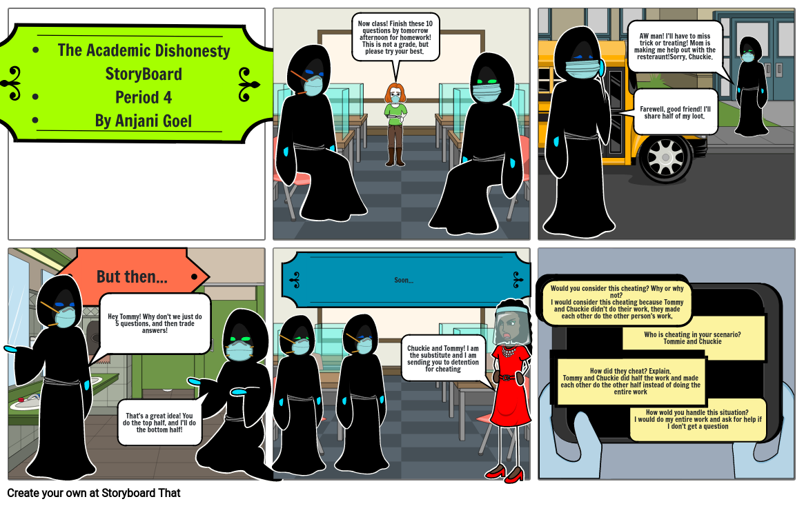Academy Dishonesty Storyboard Storyboard Par Fc11e653