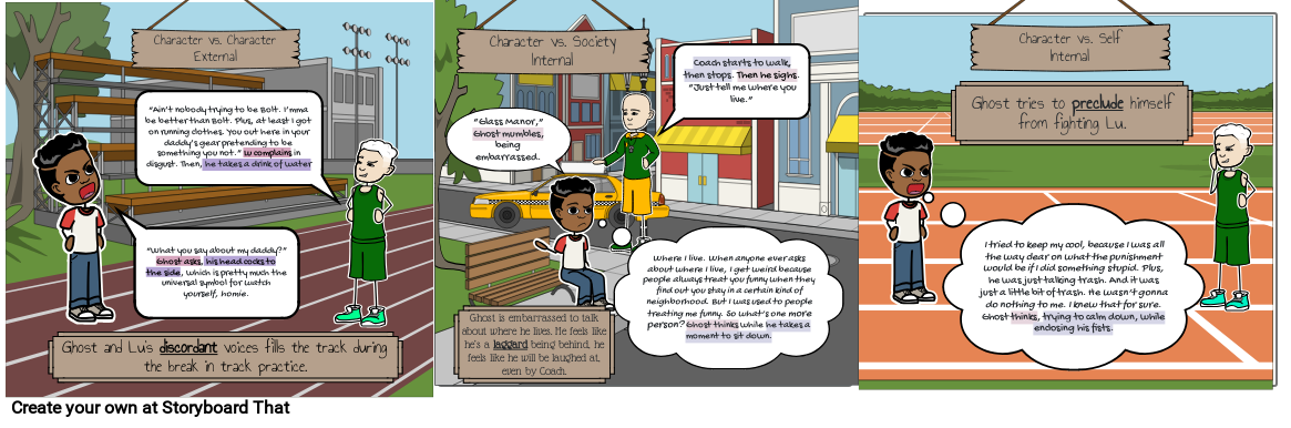 Ghost Comic-Conflict Comic Strip Storyboard por fd098f92