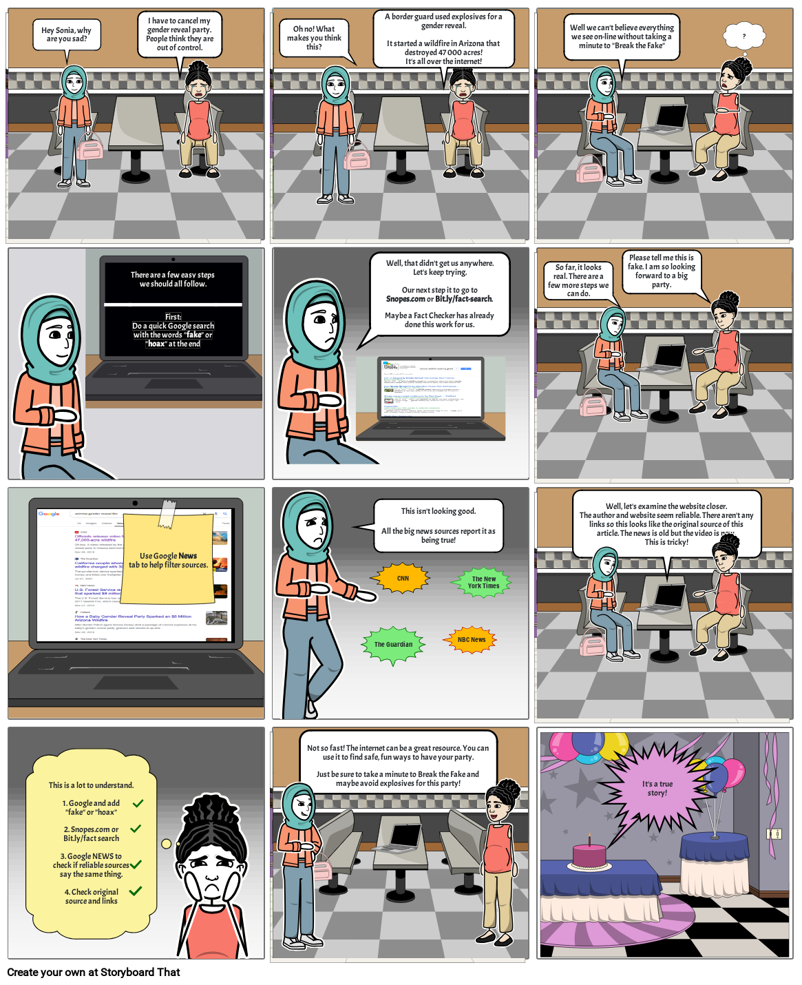 Digital Debunking by Kelly Beaman Storyboard by fda3d5e7