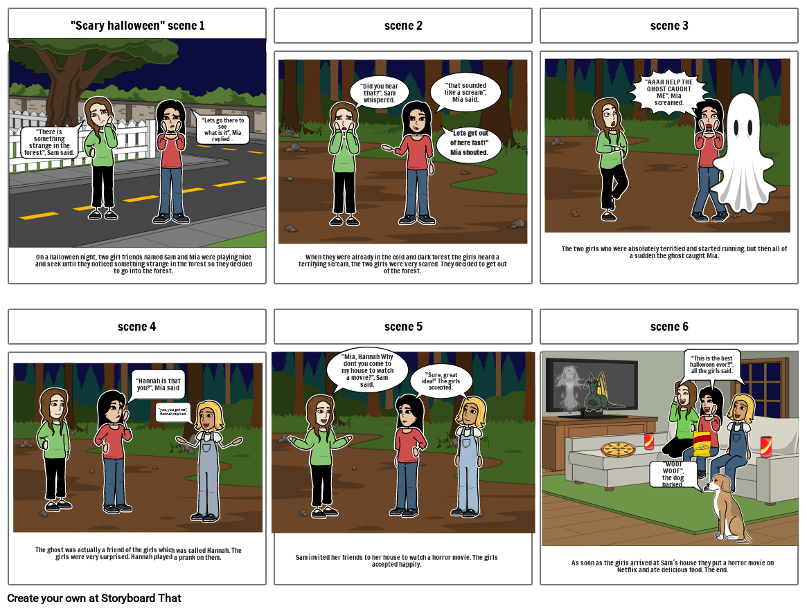 Scary halloween Storyboard by fdcb1d41