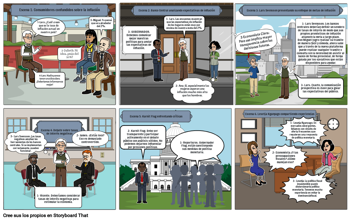 Nuevos rumbos para la política monetaria Storyboard