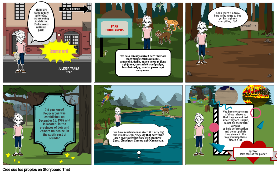 protected areas Storyboard por fe1b5043