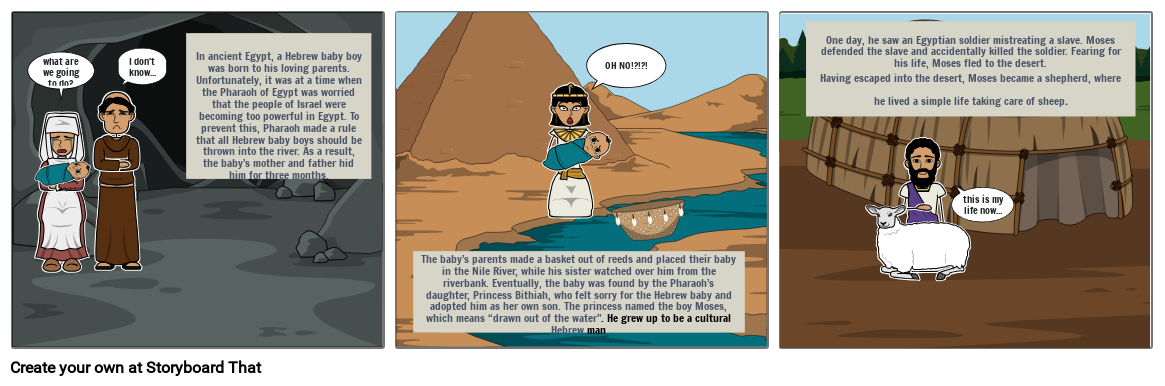 The story of Moses Storyboard by fe1e7dda