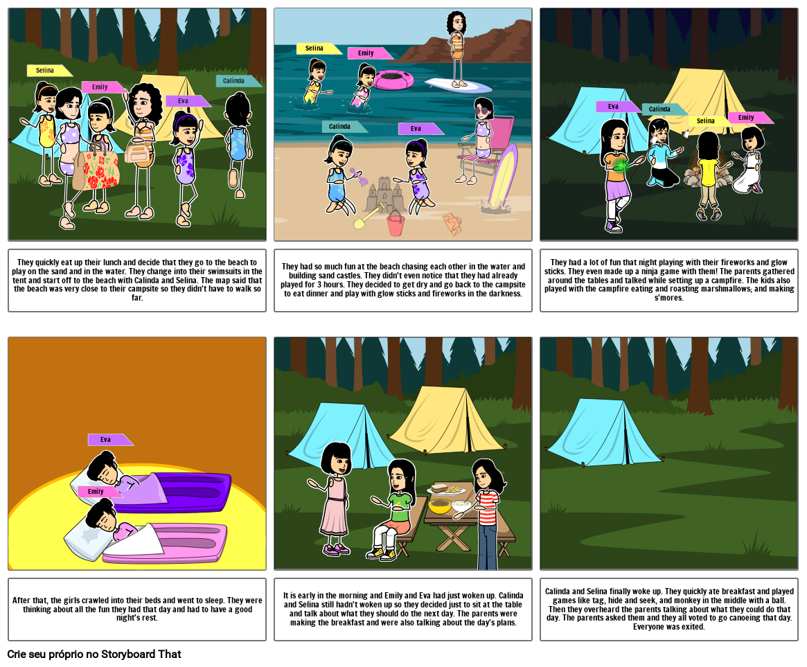 Camping trip Storyboard par fe51bda1