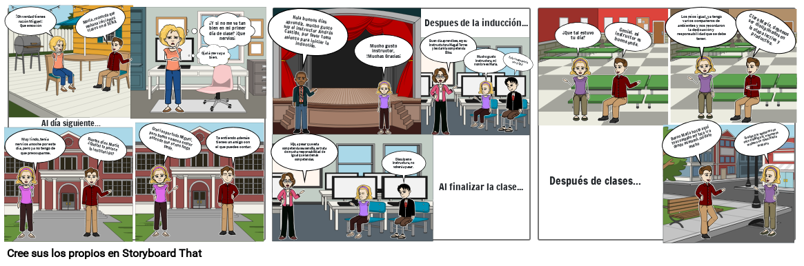 Mi primer día en el SENA Storyboard por fe79f6c9