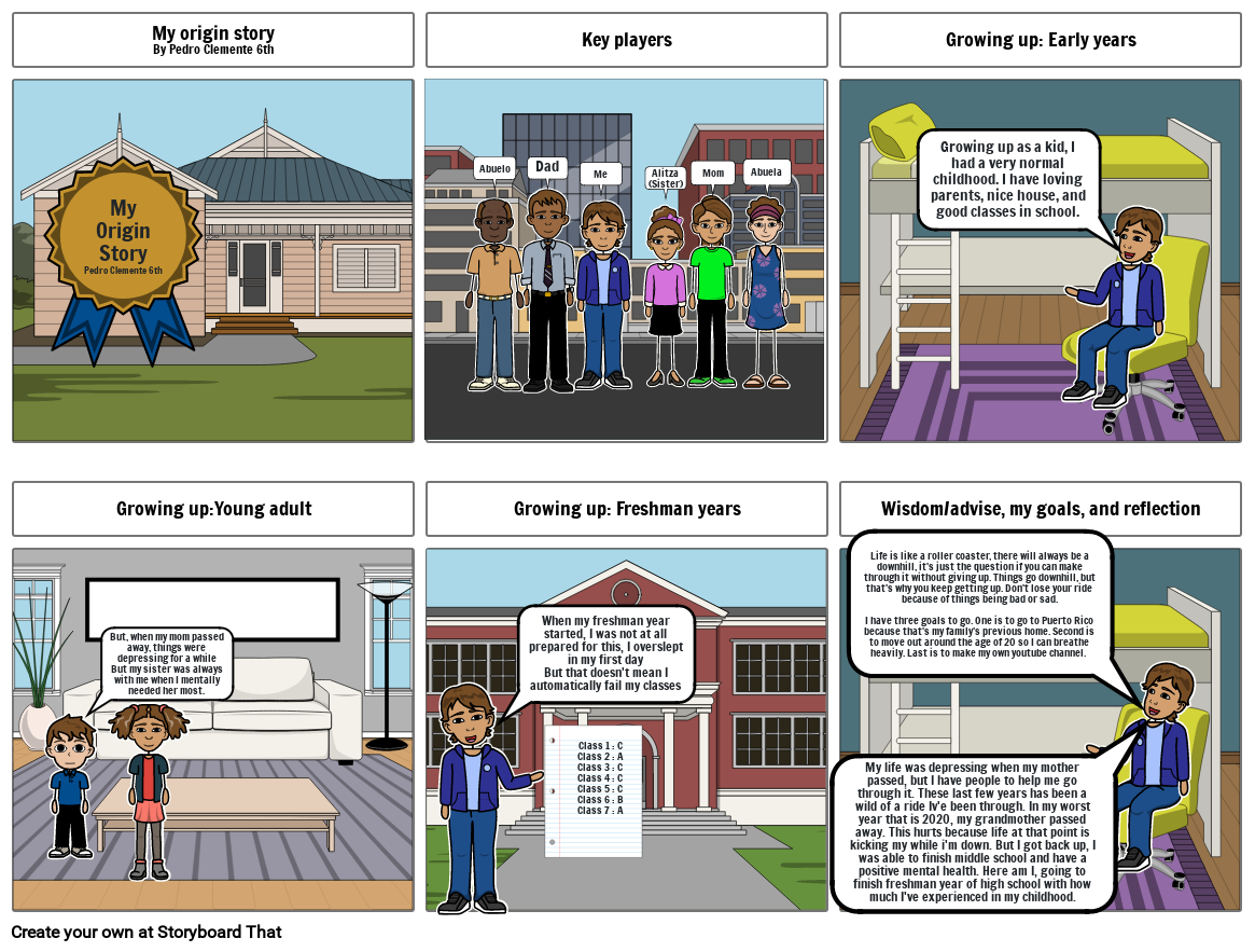 My Origins Storyboard por fe9b3c8e
