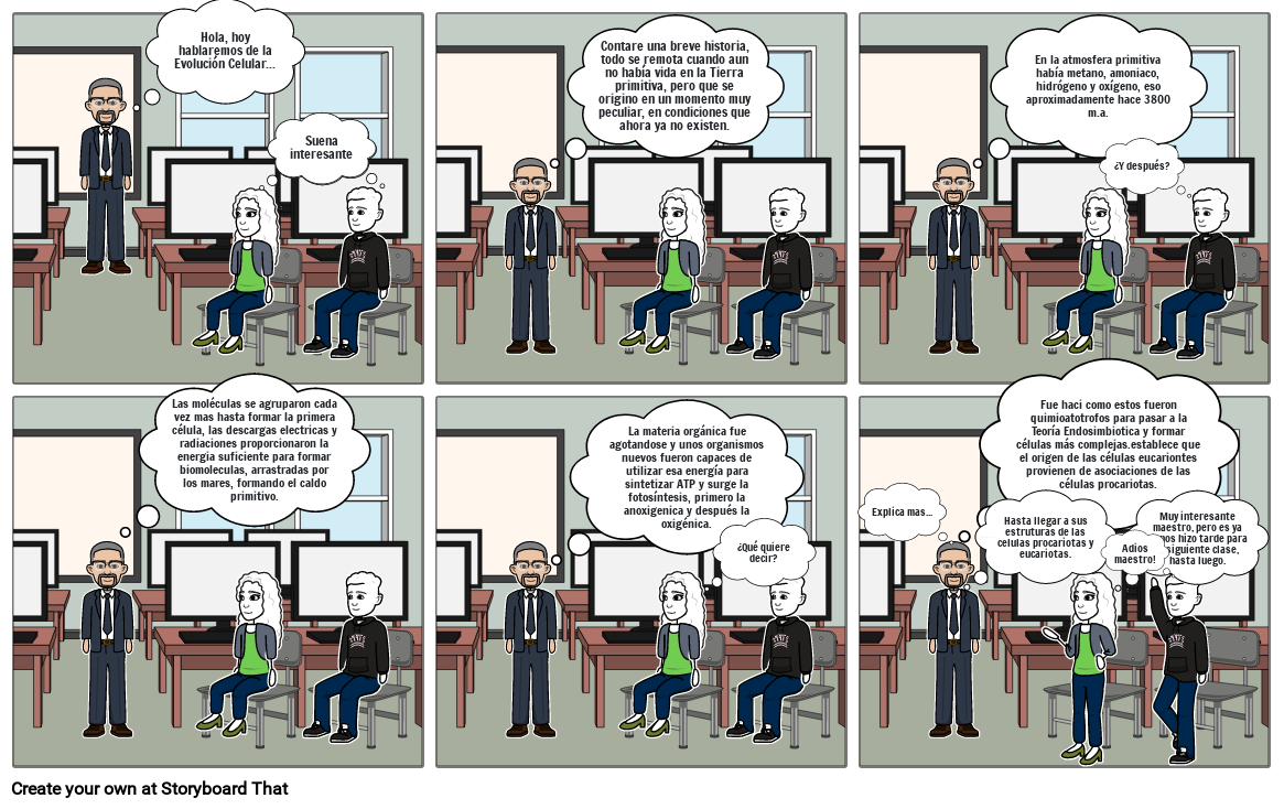 Evolucion Celular Storyboard by fec410c4