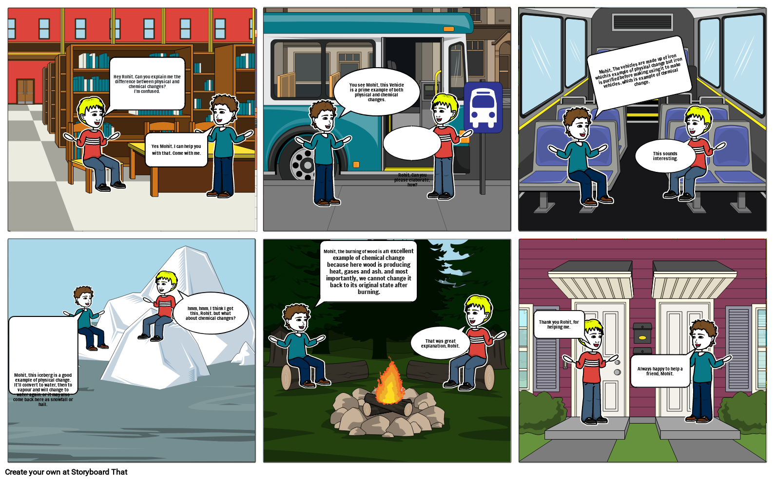 Chemical Reaction Storyboard por fecdf7ea