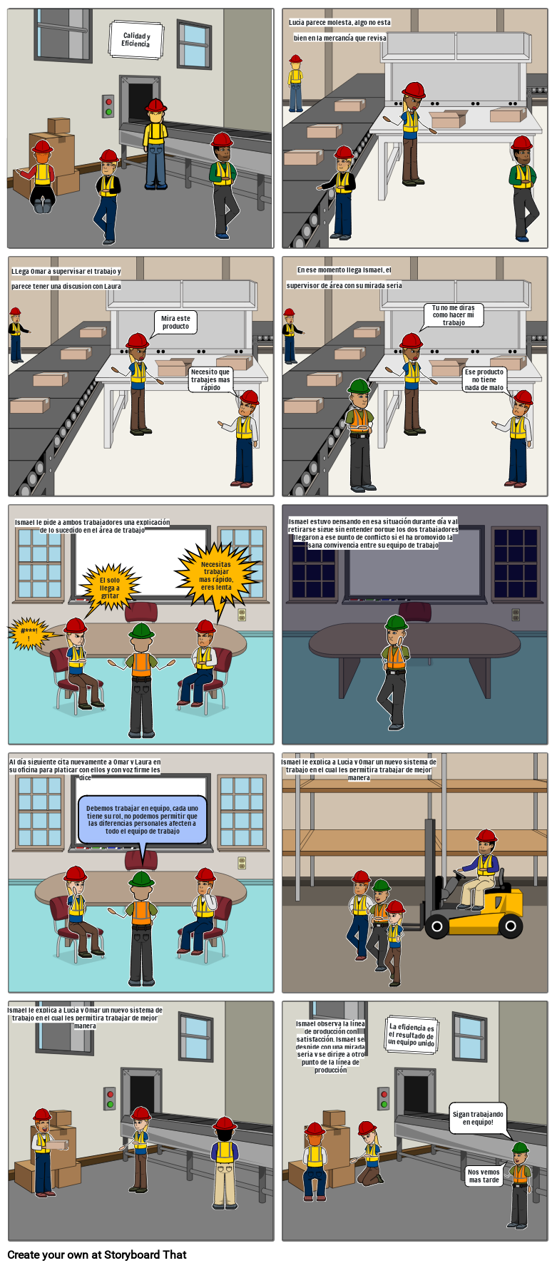 Comic de temperamento y caracter Storyboard by fedd82b8
