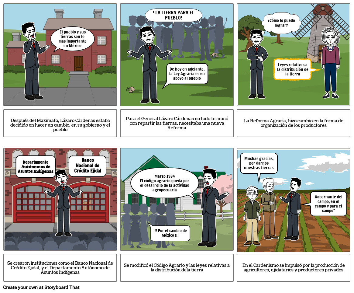 Cardenismo Storyboard por ffa9b4e7