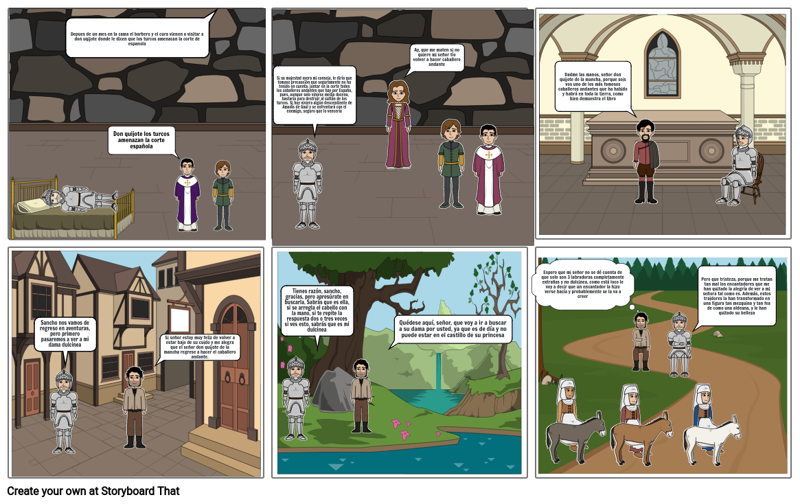 Don quijote de la mancha Storyboard von ffc0a002