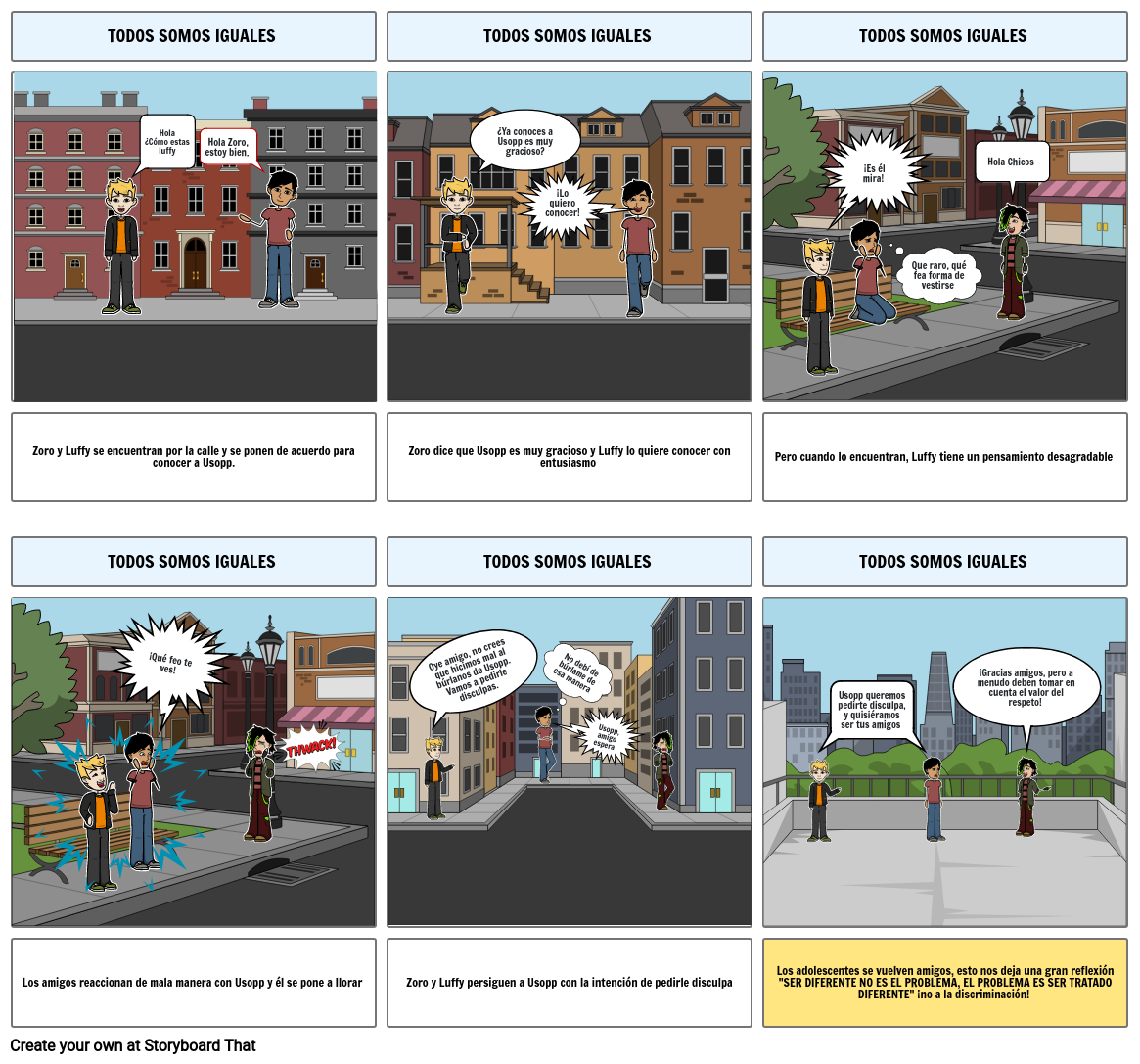 discriminación Storyboard by ffc9dc0c