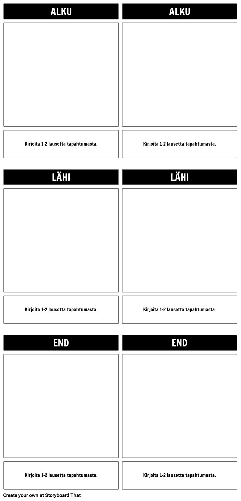 BME 2 -tapahtumat Storyboard by fi-examples