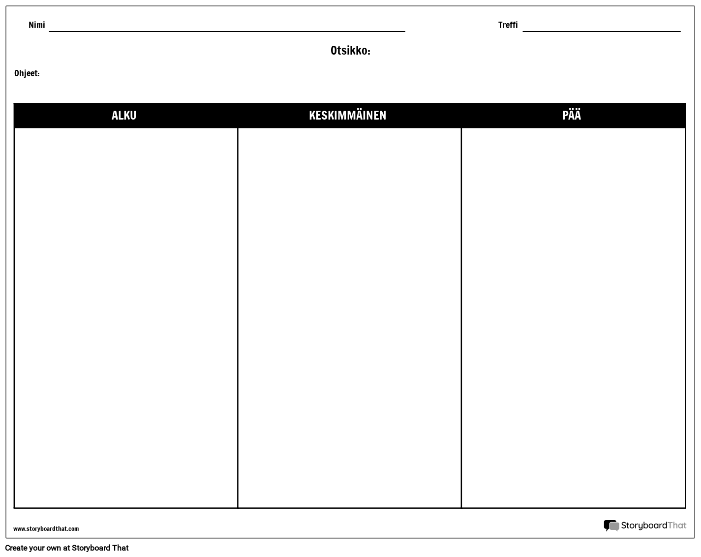 BME Maisema Storyboard por fi-examples