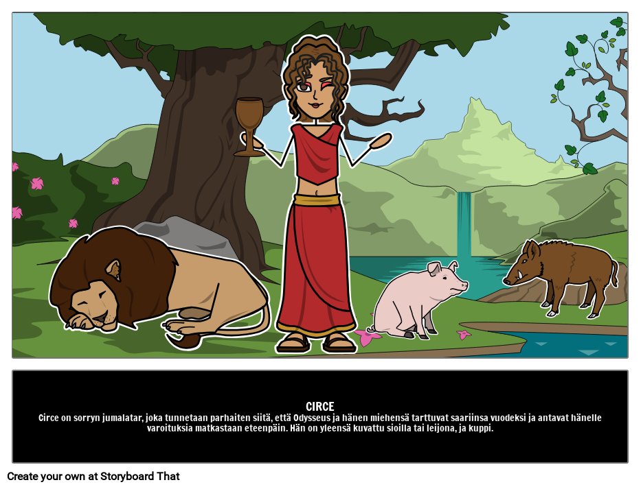 Circe Odysseiasta Storyboard por fi-examples
