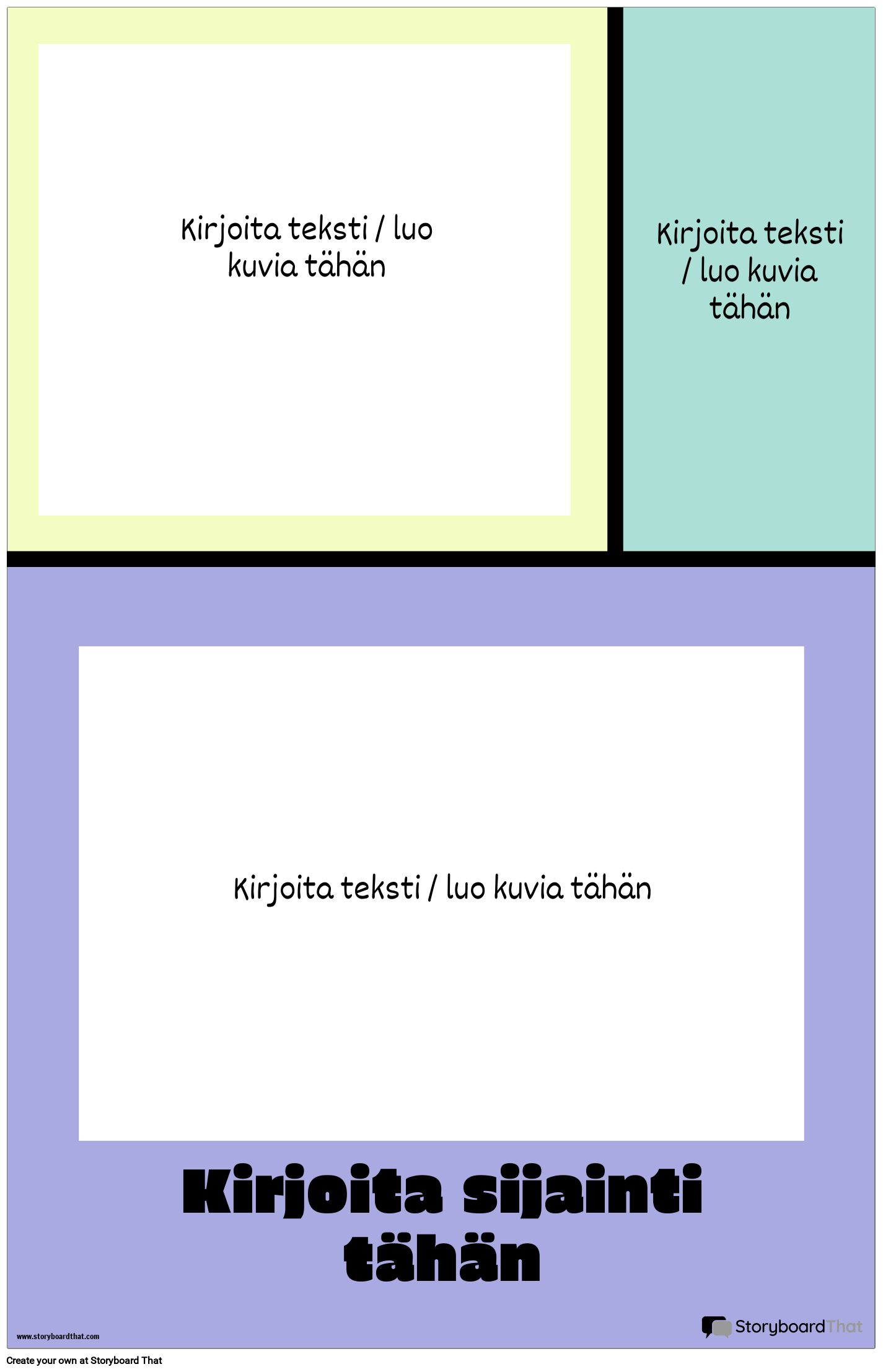 Colour Blocks -juliste Storyboard by fi-examples