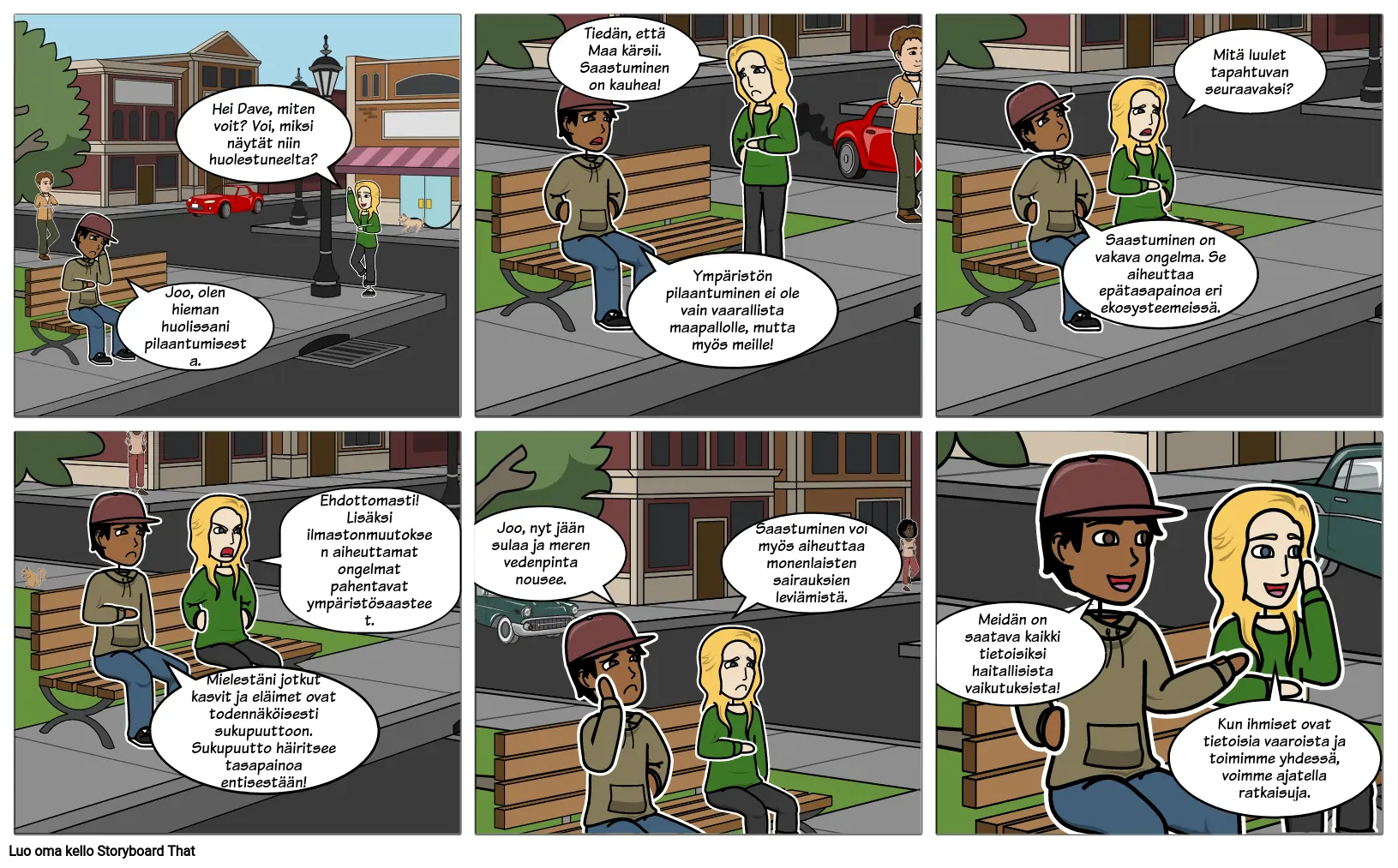 Dialogue Between Two Friends on Environmental Pollution