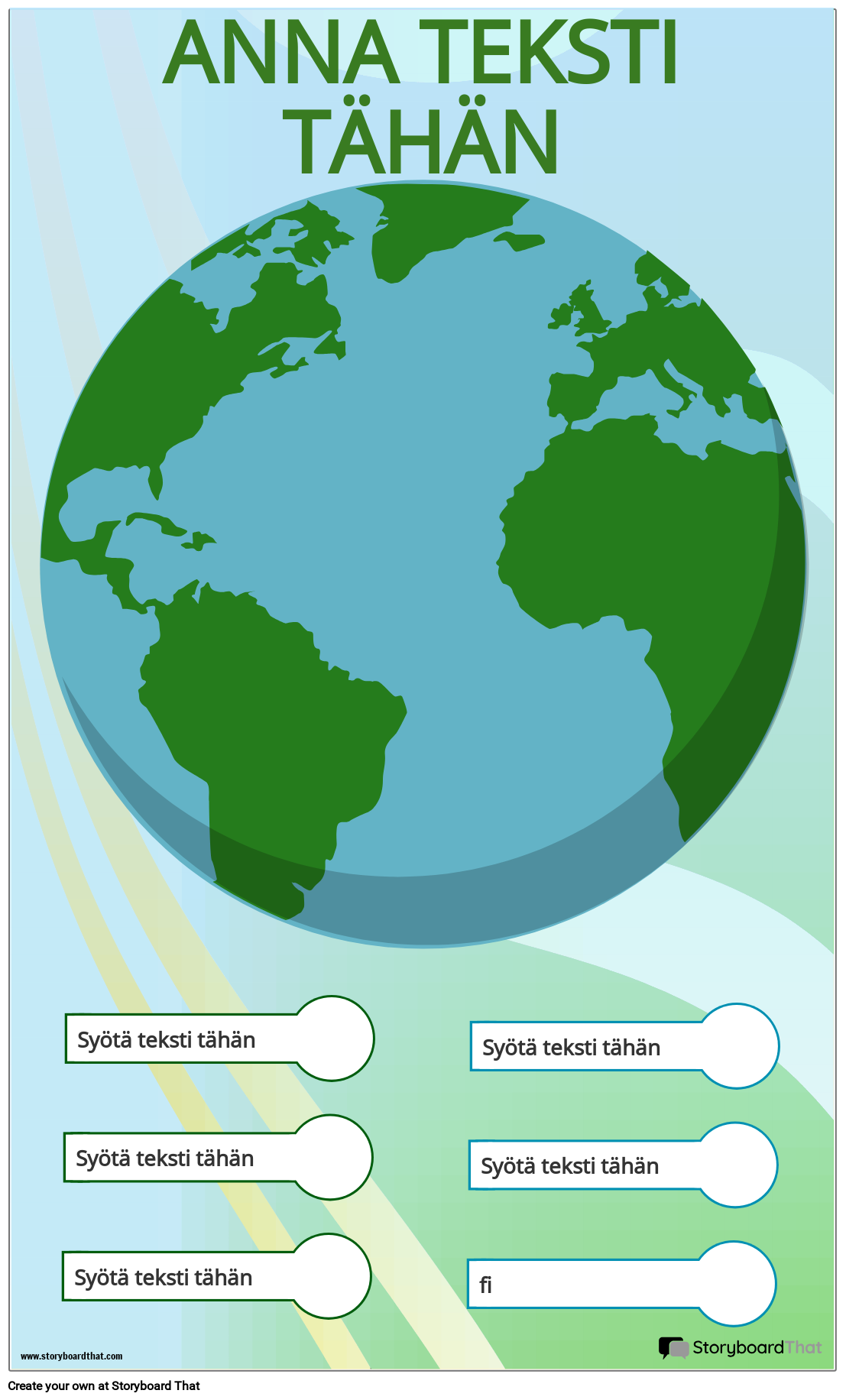 Earthin Infograafinen Malli Storyboard por fi-examples