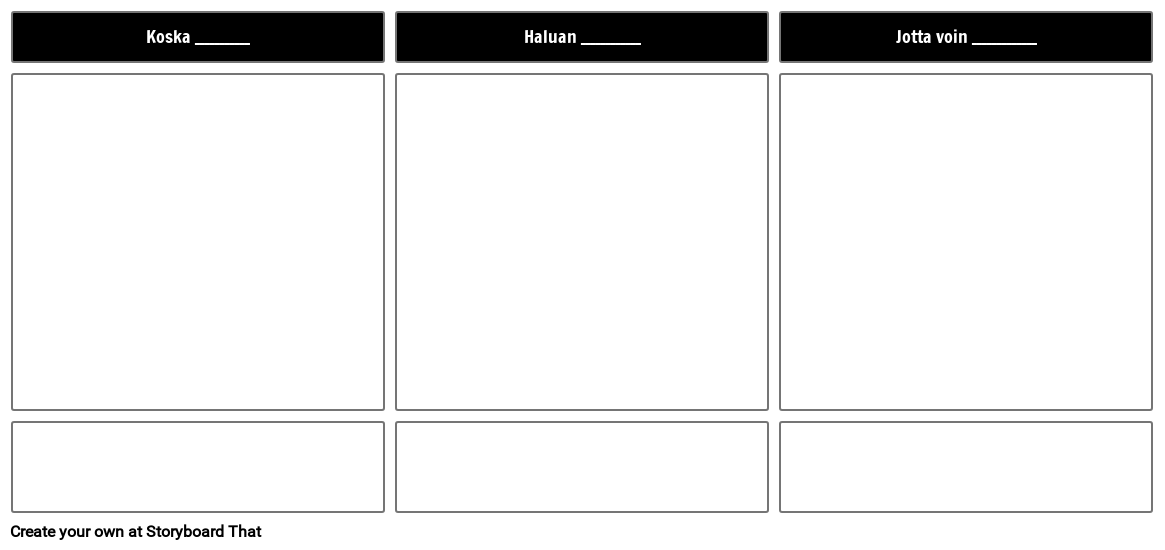 Epic User Story Template Storyboard par fi-examples